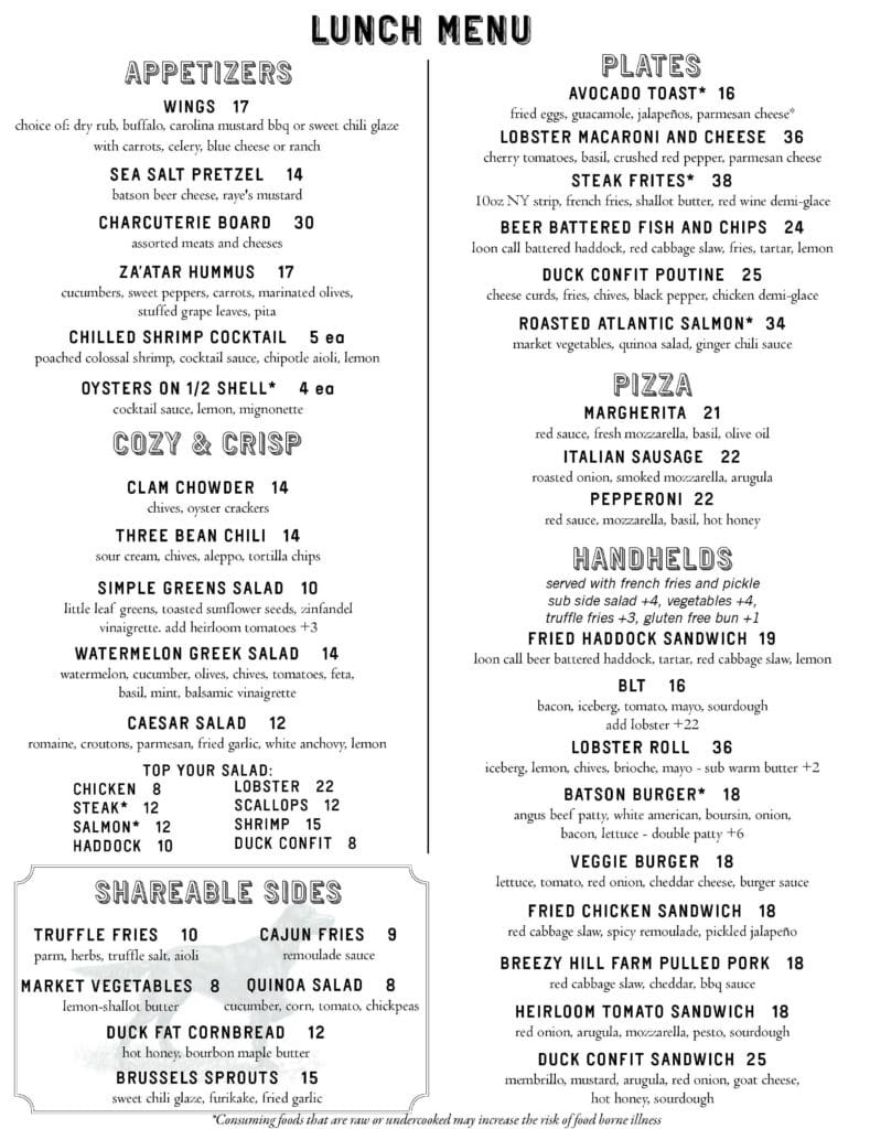 Local Maine Restaurant - Portland ME - Batson River Brewing & Distilling